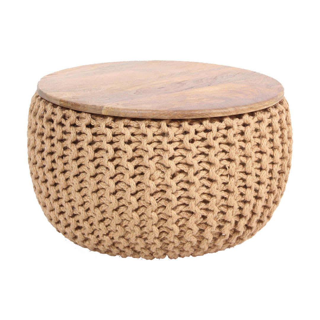 Kora Pouf & Table 20"x14"H - PF30241 – Tanyas & Co.